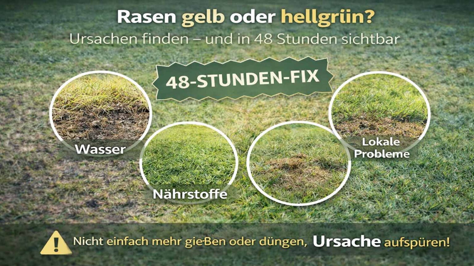 Faszinierend Rasen Wird Gelb Bilder